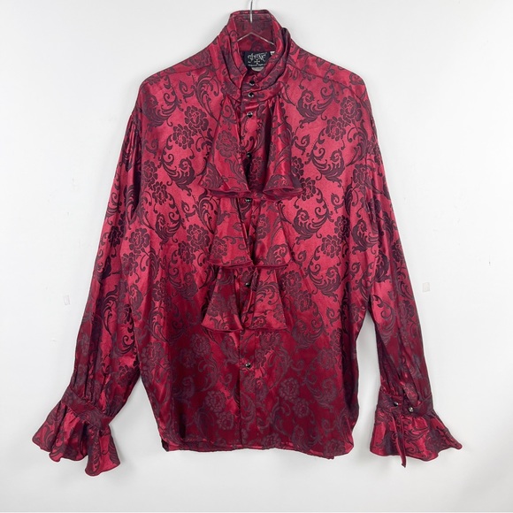 Shrine | Jackets & Coats | Shrine Hollywood California Red Rayon Gothic ...